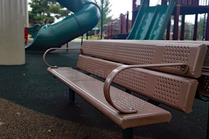 Bench seat at playground stock image. Image of colorful - 130906543