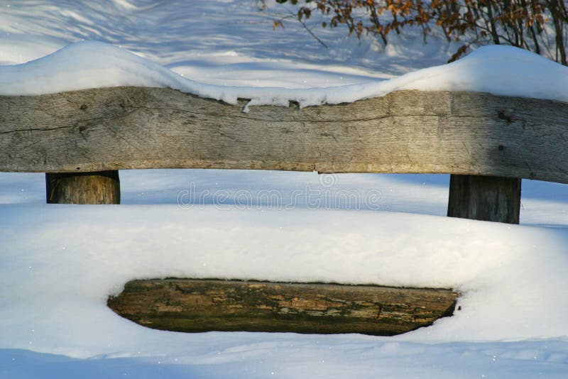 Bench in the snow stock image. Image of snow, calm, fresh - 29499487