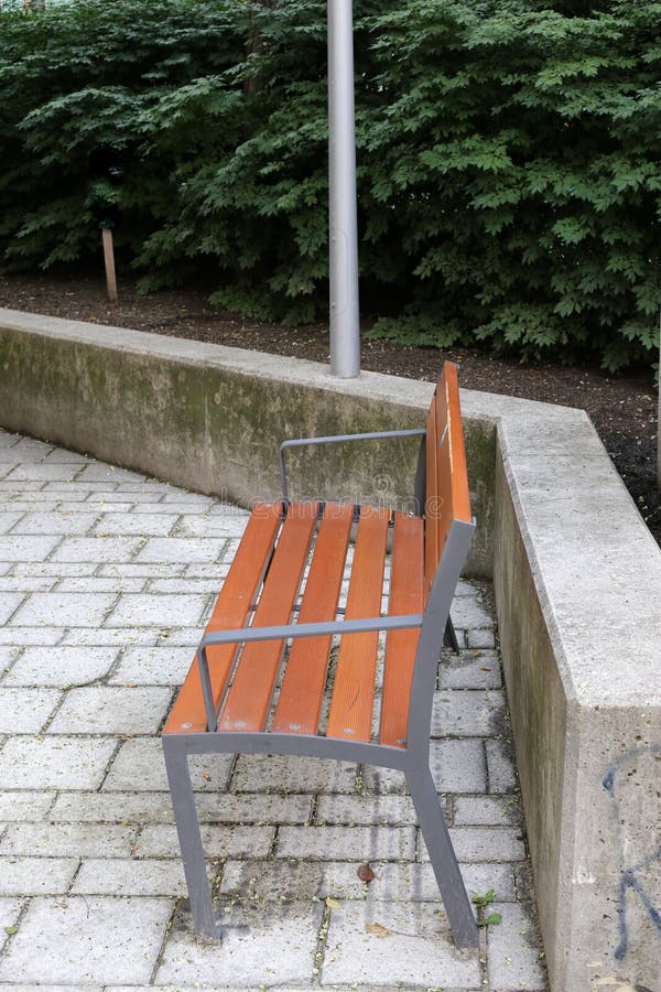 The Bench is Standing in the Park Stock Photo - Image of stands, seat ...