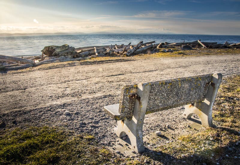 A bench a sunset stock photo. Image of view, relax, travel - 88300502