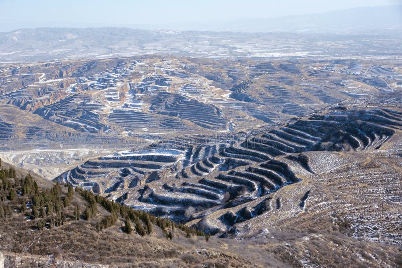 Bench terrace stock image. Image of cultivated, terraced - 43851735