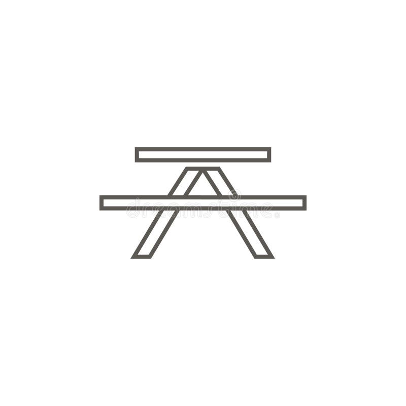 Bench Vector Icon. Simple Element Illustration from Map and Navigation ...