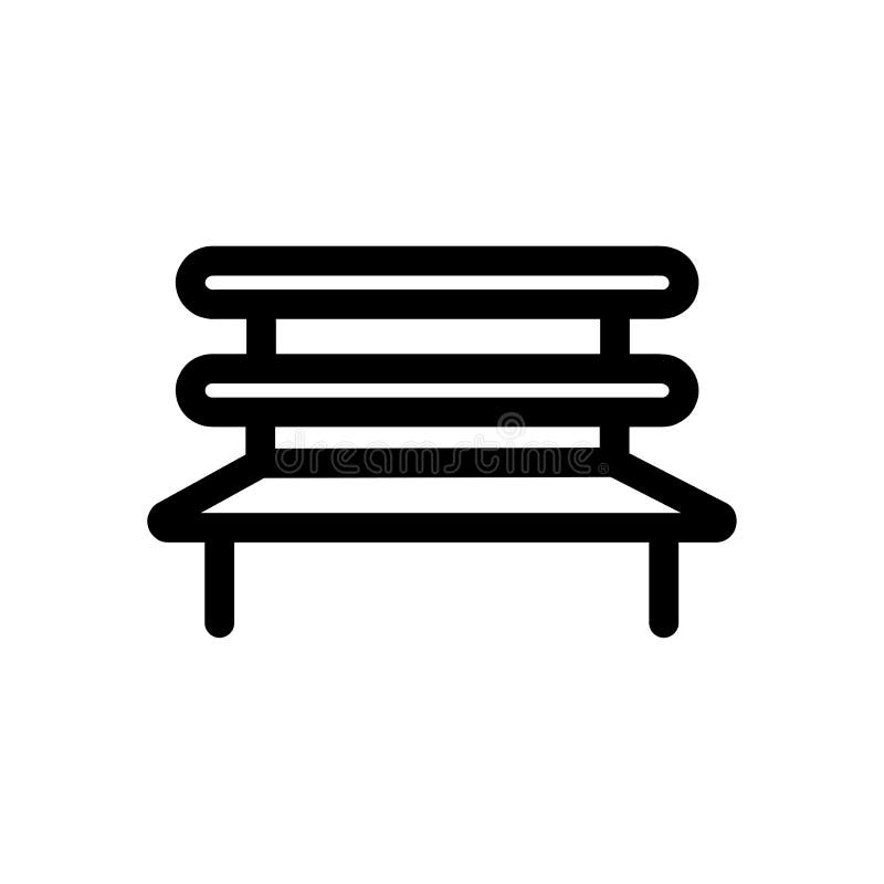 Bench Line Icon. Bench Linear Outline Icon Stock Vector - Illustration ...