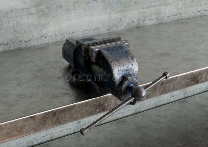 Bench Vice Grip stock illustration. Illustration of clamp - 317282880