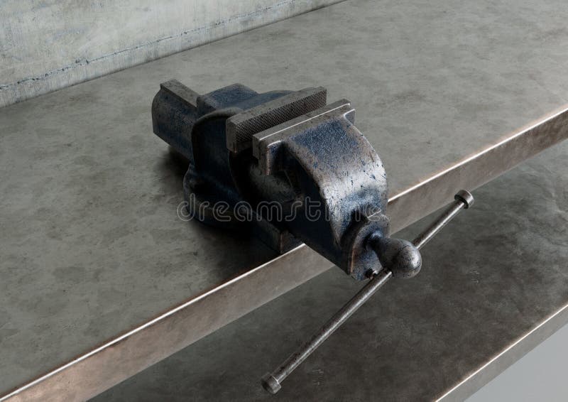 Bench Vice Grip stock illustration. Illustration of factory - 317282957