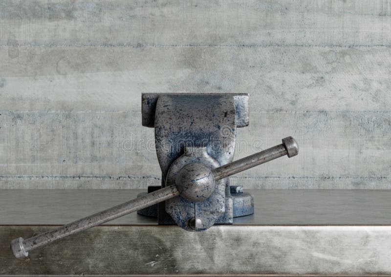 Bench Vice Grip stock illustration. Illustration of craft - 317282970