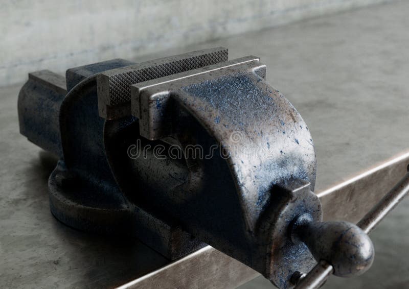 Bench Vice Grip stock illustration. Illustration of factory - 317283032