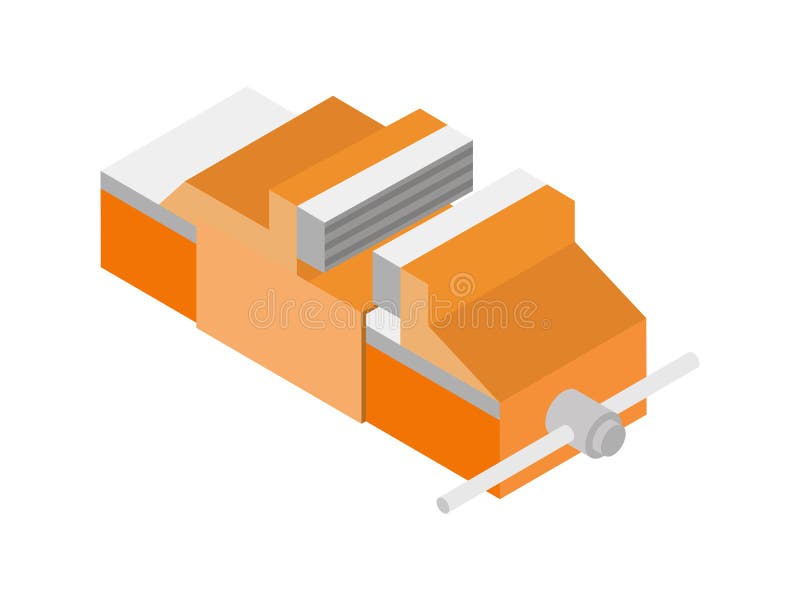 Bench Vice Line Icon Vector Illustration Stock Illustration ...