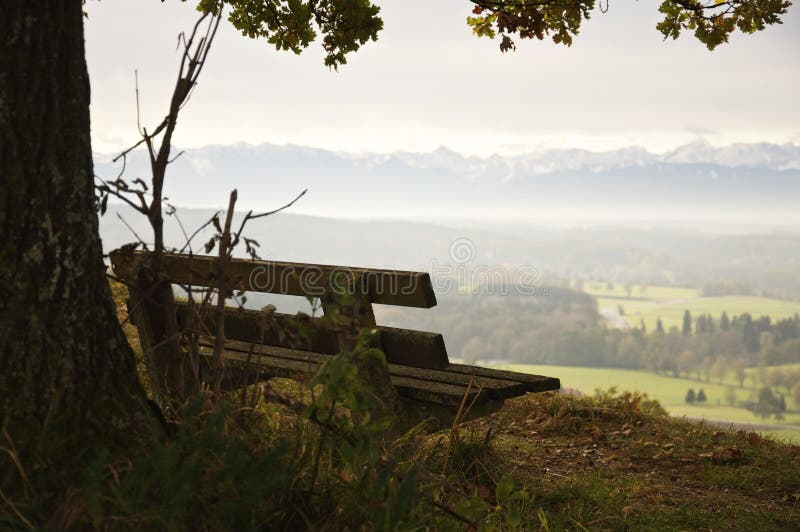 Bench with a view stock image. Image of wooden, rest - 21787237