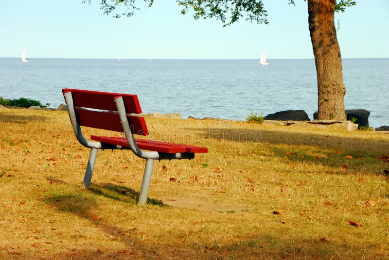 Bench view to the Sea stock image. Image of bench, coast - 29742321