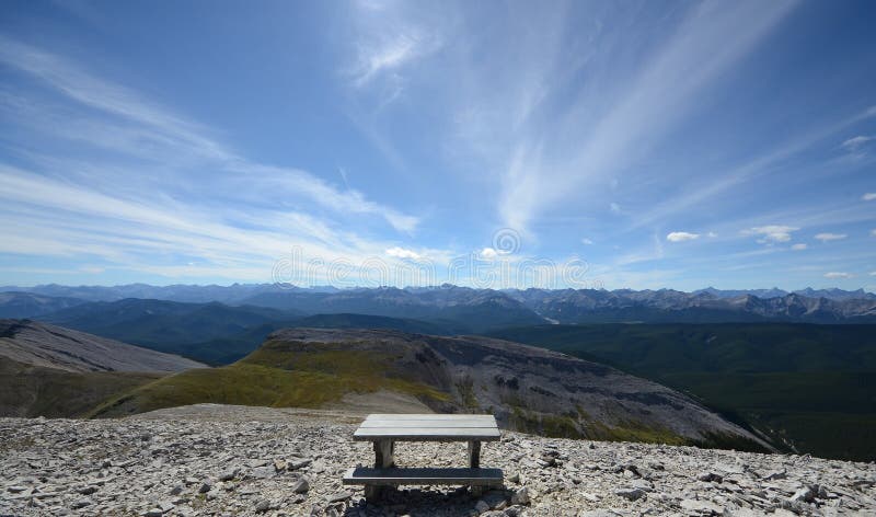 Bench with a view stock photo. Image of bench, awesome - 64547542