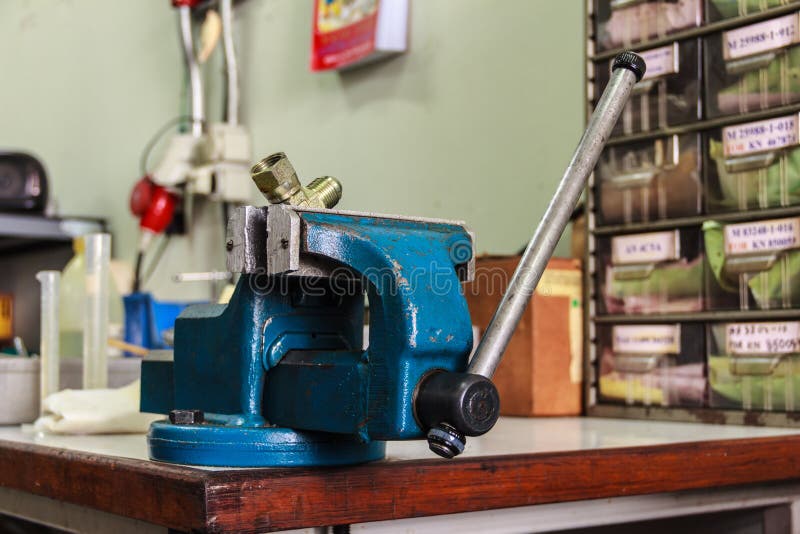 Bench Vise stock photo. Image of vise, metal, clutch - 42360108