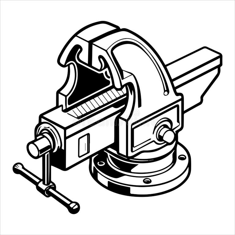 Bench Vise Vector Art Stock Illustrations – 60 Bench Vise Vector Art ...