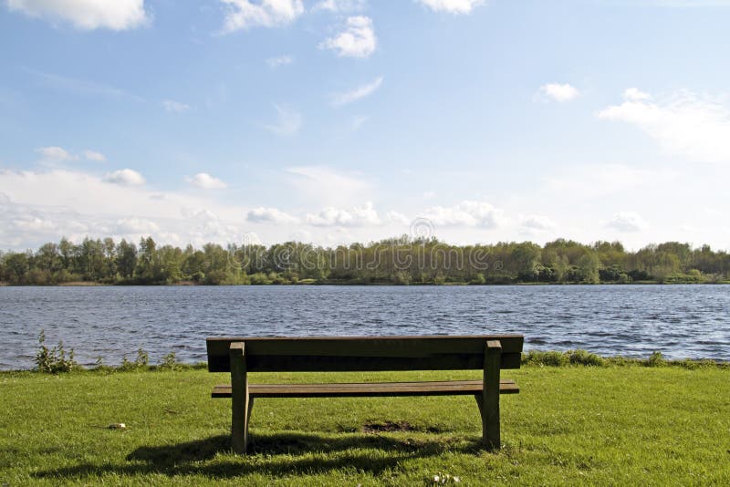 Bench at the water front stock image. Image of bench - 25643833