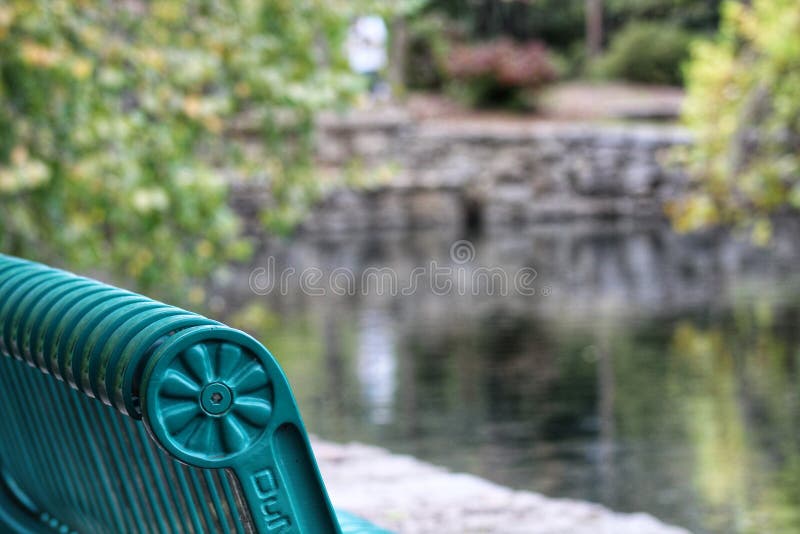 Bench by Water stock image. Image of nature, outside - 12265671
