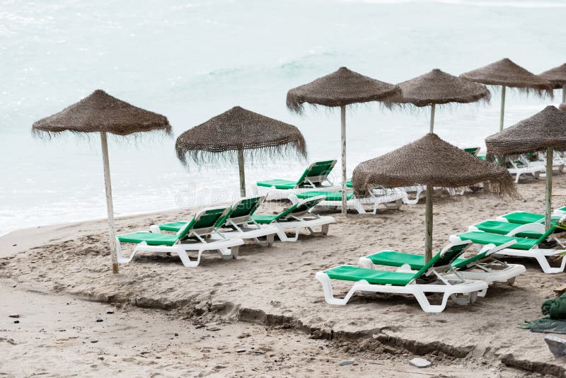 Benches at beach stock image. Image of resort, summer - 66911969