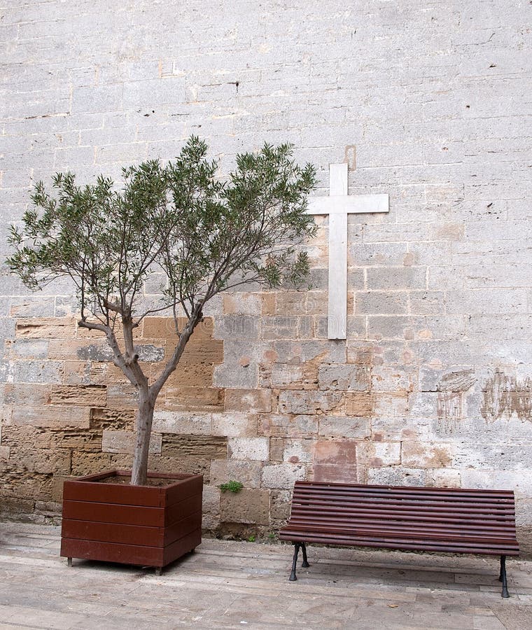 Benches in front of church stock image. Image of jesus - 38111845