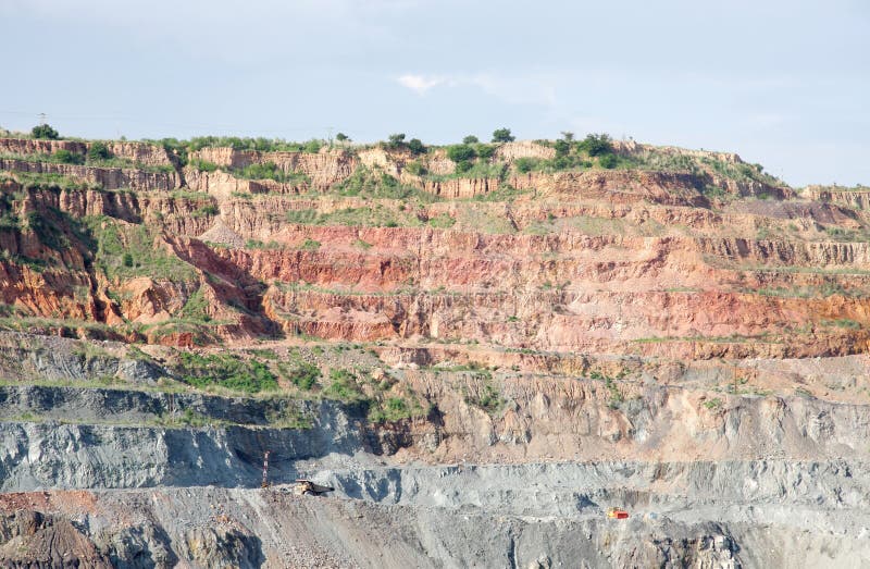 Benches in Opencast Coal Mine Stock Image - Image of coal, black: 24563745