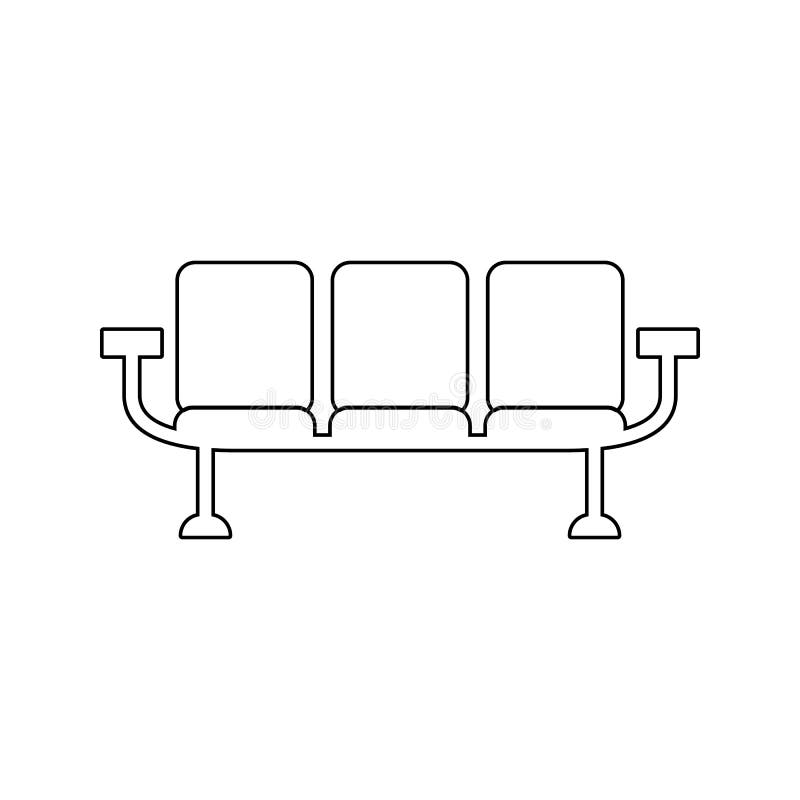 Benches Waiting Icon. Element of Cyber Security for Mobile Concept and ...