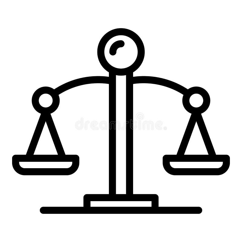Benchmark Balance Icon Outline Vector. Compare Improvement Stock Vector ...