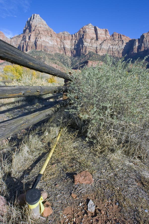 Benchmark Found in Zion National Park Stock Image - Image of ...