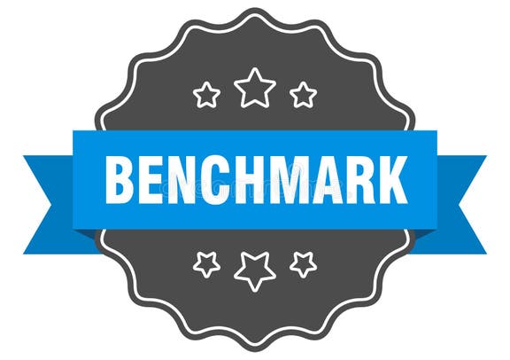 Benchmark label stock vector. Illustration of seal, peeler - 194900089