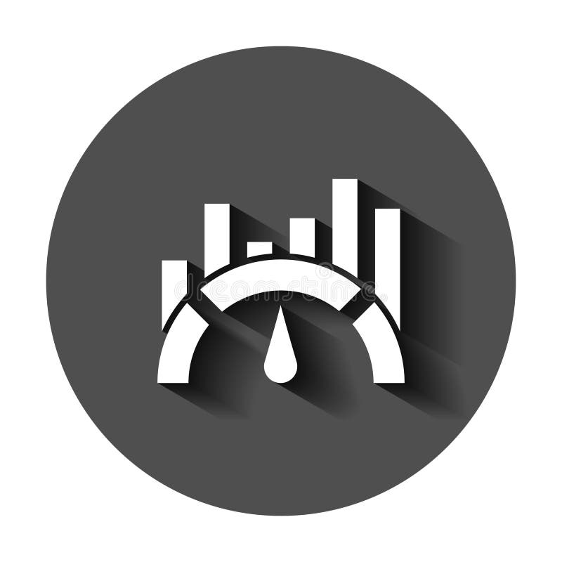 Benchmark Measure Icon in Transparent Style. Dashboard Rating Vector ...