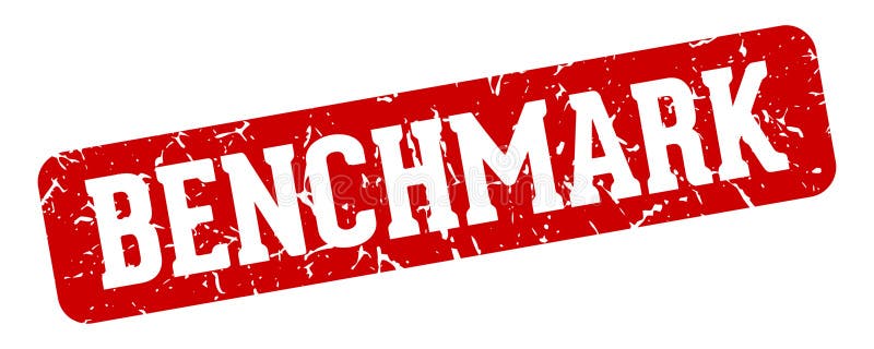 Benchmark Rectangular Sign. Benchmark Stamp Stock Vector - Illustration ...