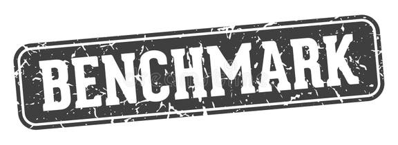 Benchmark Rectangular Sign. Benchmark Stamp Stock Illustration ...