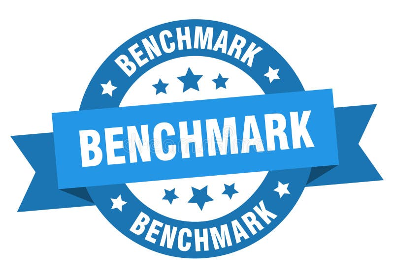 Benchmark Round Ribbon Isolated Label. Benchmark Sign Stock Vector ...