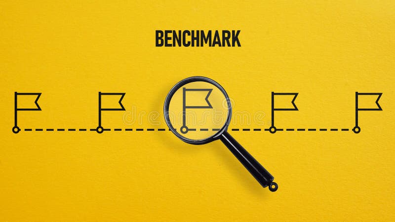 Benchmark is Shown As Business and Educational Concept Stock Photo ...