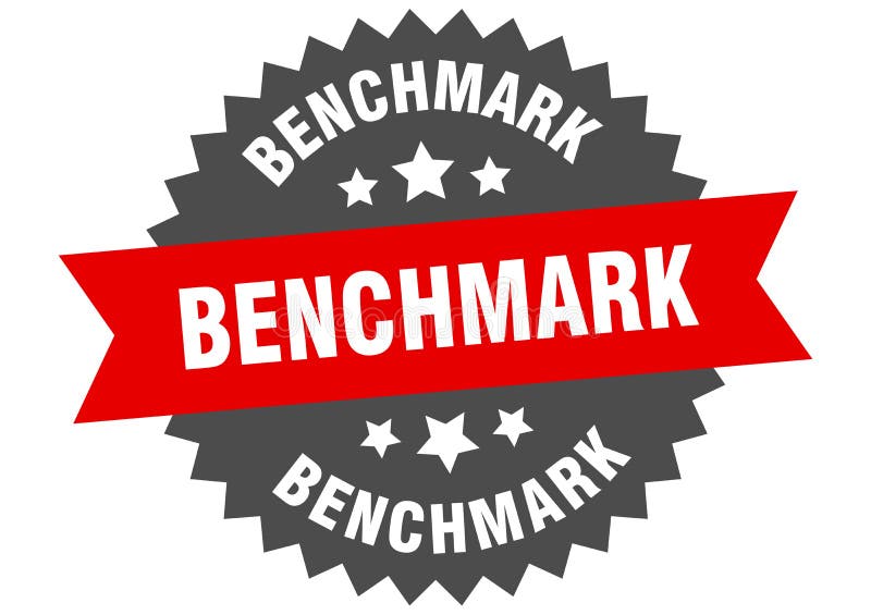 Benchmark Sign. Benchmark Circular Band Label. Benchmark Sticker Stock ...