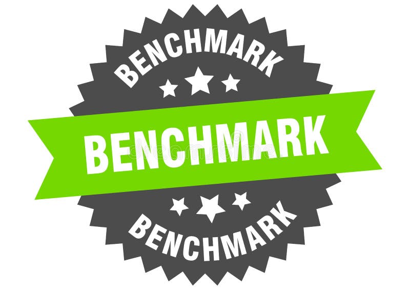 Benchmark Sign. Benchmark Circular Band Label. Benchmark Sticker Stock ...