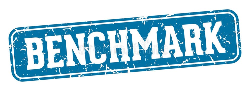 Benchmark Rectangular Sign. Benchmark Stamp Stock Vector - Illustration ...