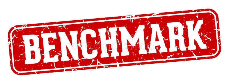 Benchmark Rectangular Sign. Benchmark Stamp Stock Vector - Illustration ...