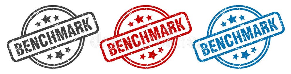 Benchmark Stamp. Benchmark Round Isolated Sign Stock Vector ...