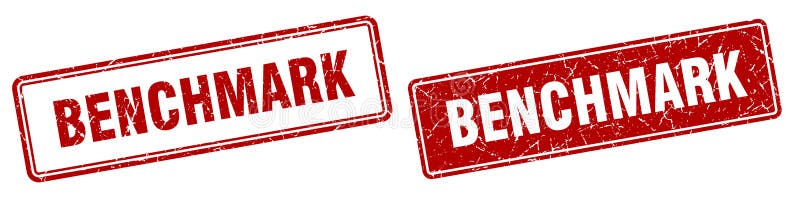 Benchmark Stamp Set. Benchmark Square Grunge Sign Stock Vector ...