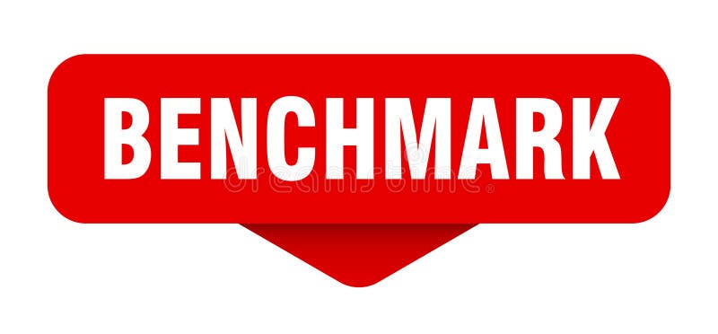 Benchmark Sticker. Benchmark Sign on Transparent Background Stock ...