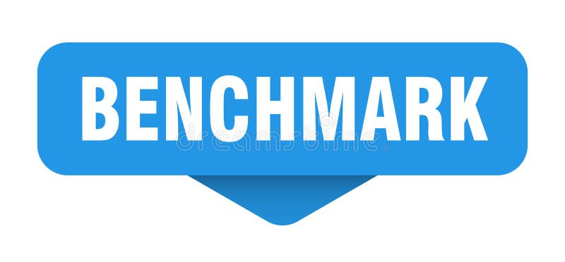 Benchmark Sticker. Benchmark Sign on Transparent Background Stock ...