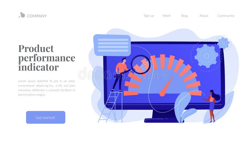 Benchmark Testing Concept Landing Page. Stock Vector - Illustration of ...