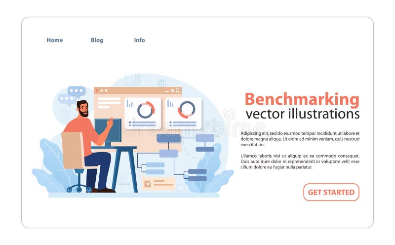 Benchmarking Analysis Vector. an Expert Stock Vector - Illustration of ...