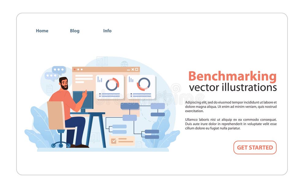 Benchmarking Analysis Vector. an Expert Stock Vector - Illustration of ...