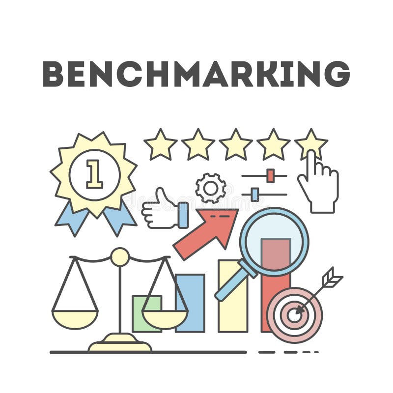 Benchmarking Concept Logo, Vector Icon Set Stock Vector - Illustration ... Benchmarking Concept Logo, Vector Icon Set Stock Vector - Illustration ...