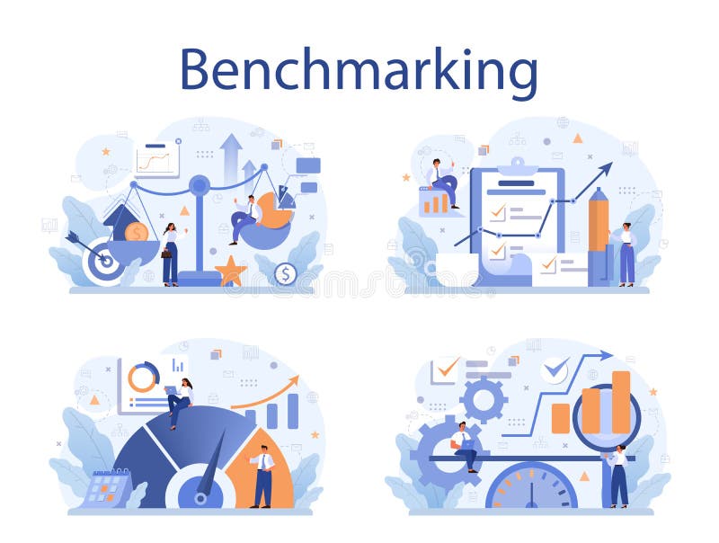 Benchmarking Concept Illustration. Stock Vector - Illustration of ...