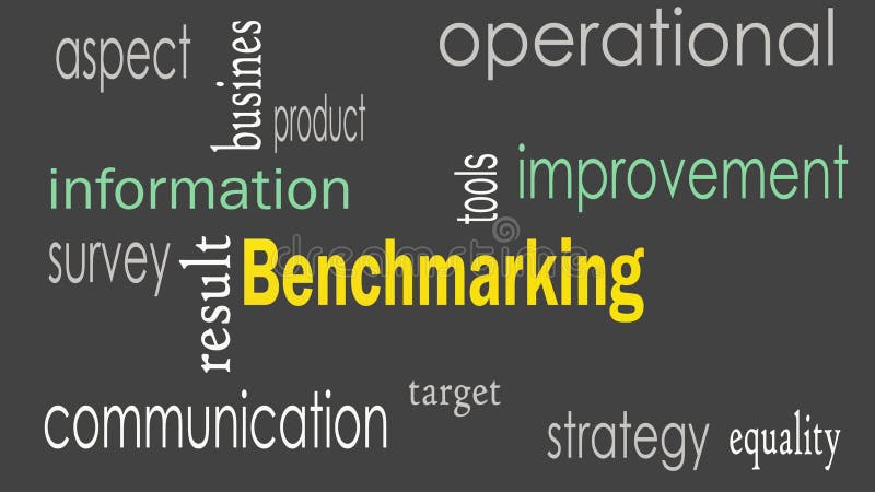 Benchmarking Concept Word Cloud Background. Stock Video - Video of ...