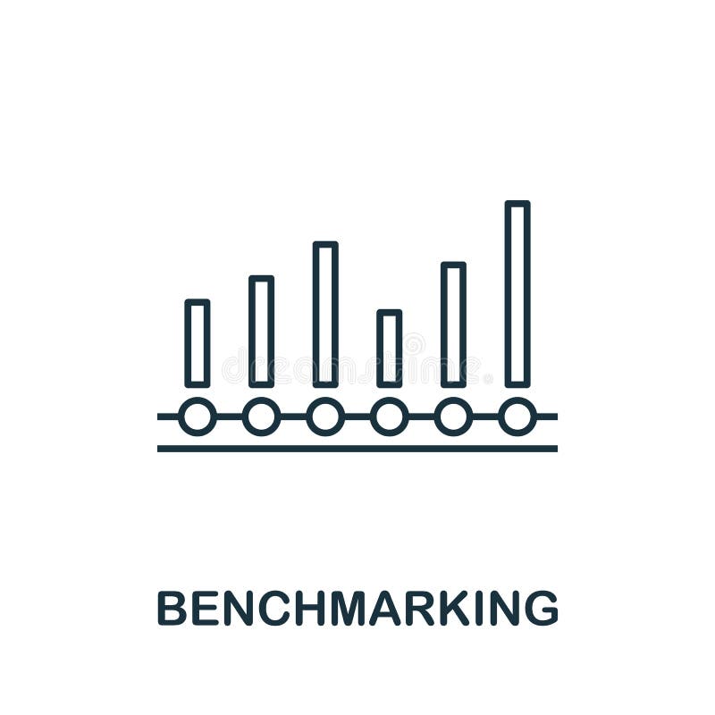 Benchmarking Icon on White Background. Simple Element Illustration from ...