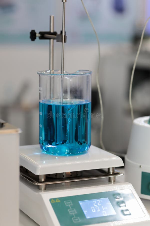 Benchtop Laboratory Magnetic Mixer with Heating Stock Photo - Image of ...