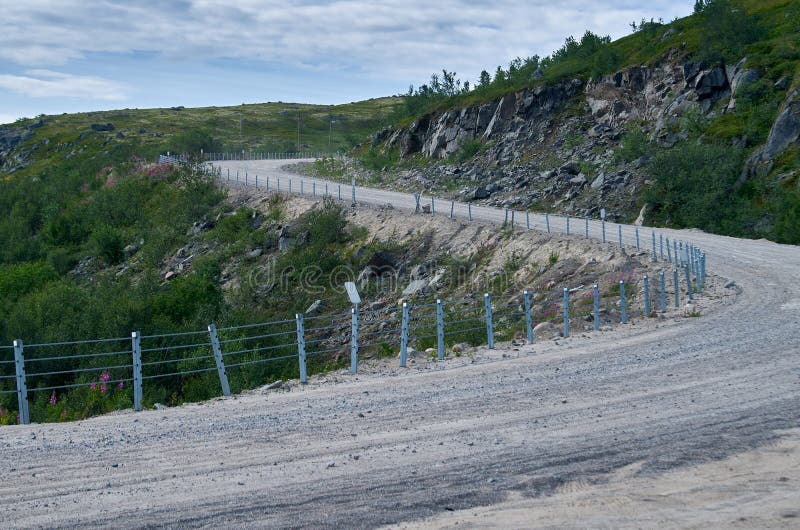 Bend of an Asphalt Road in a Mountainous Area Stock Image - Image of ...