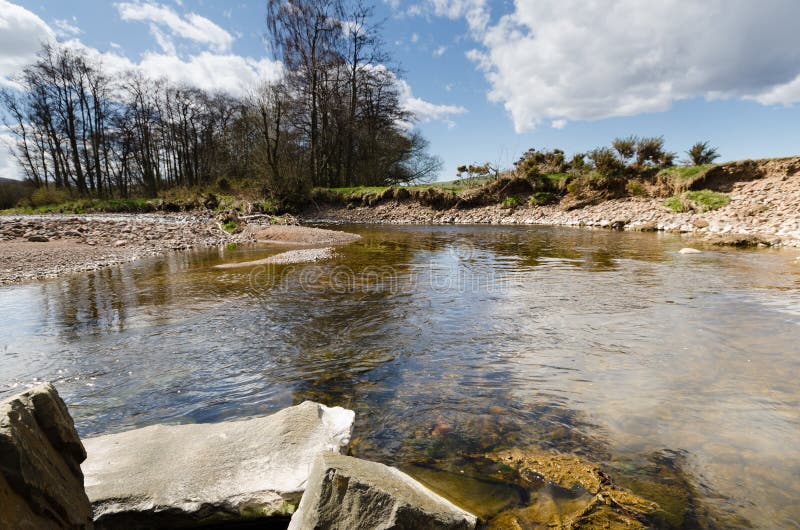 Ingram Valley and the River Breamish, Northumberland Stock Photo ...