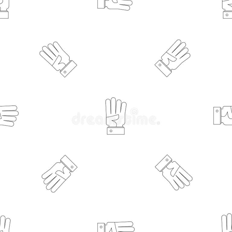 Bend Finger Pattern Seamless Vector Stock Vector - Illustration of ...